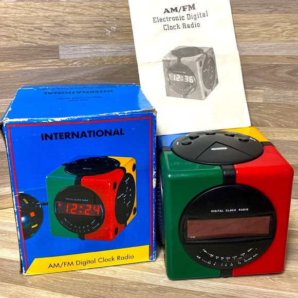 Video Games & Consoles | Vintage Am Fm Digital Clock Radio Alarm Rubox ...